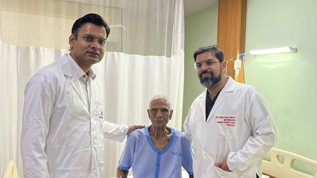 Centenarian Undergoes Prostate Surgery At Sarvodaya Hospital Healthcare Radius