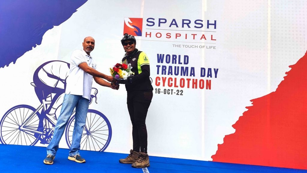 Sparsh Hospital organizes cyclothon for World Trauma Day - Healthcare ...