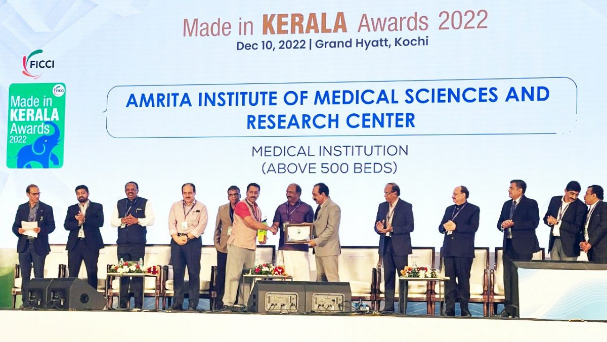 Amrita Hospital wins Made in Kerala Award by FICCI - Healthcare Radius