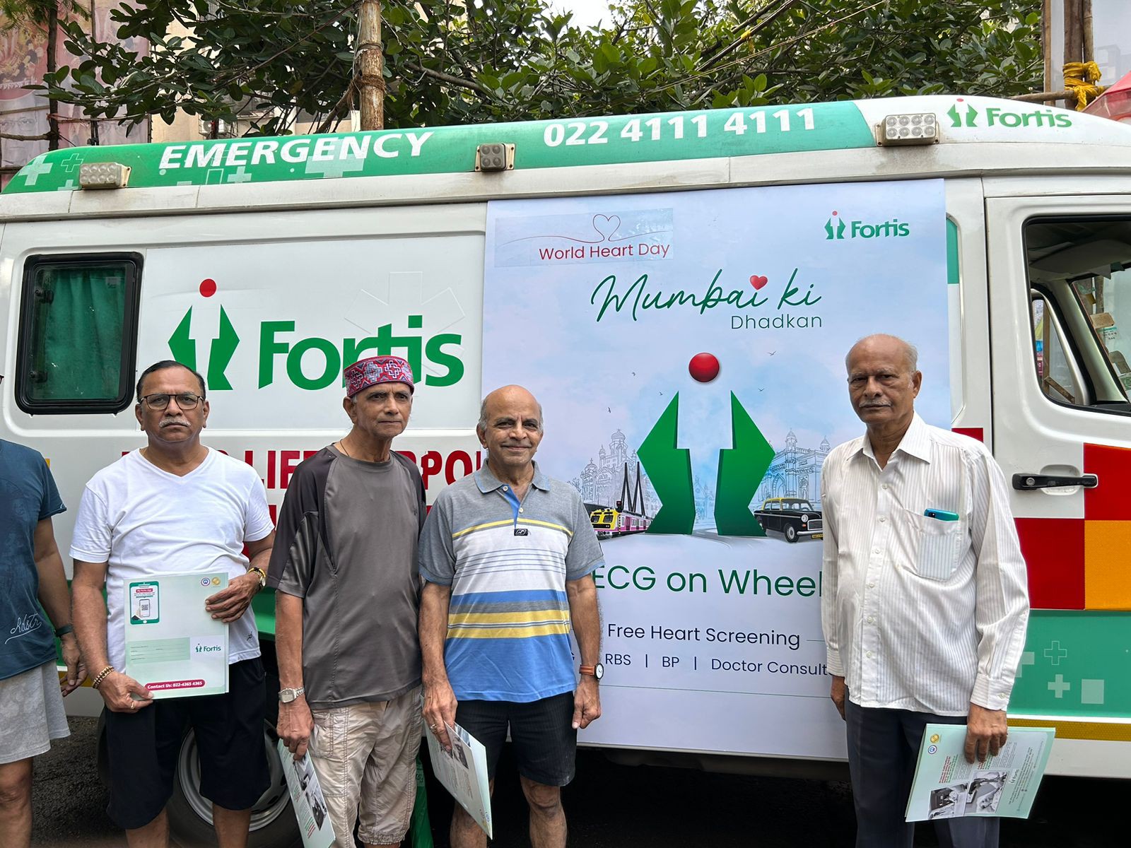 Fortis Mulund runs ECG on Wheels for heart health - Healthcare Radius
