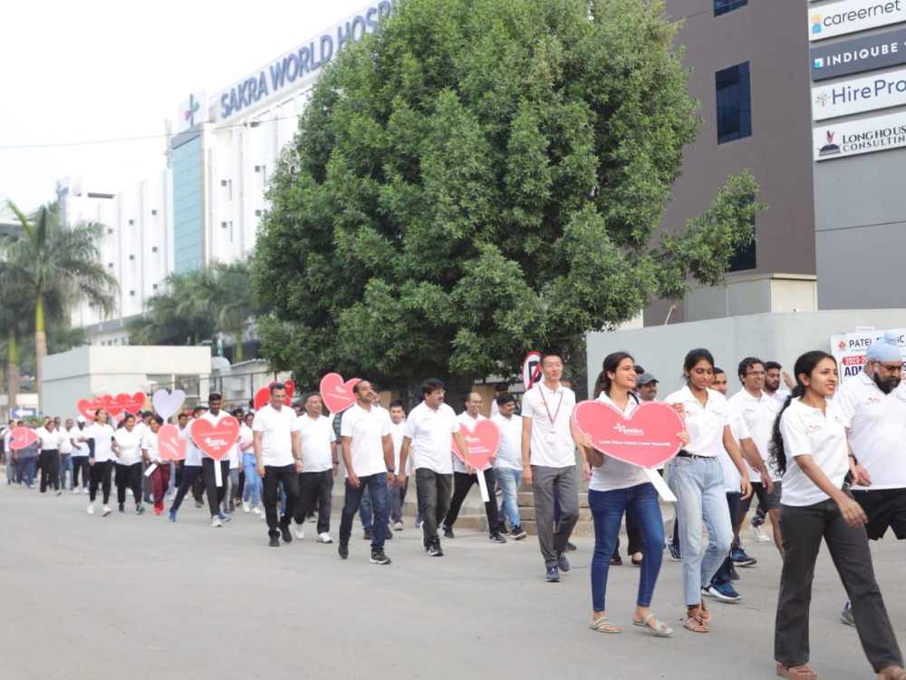 Sakra World Hospital holds Walkathon for heart health - Healthcare Radius