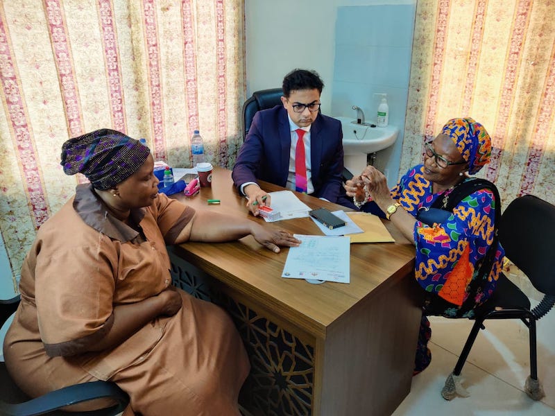 Aakash holds OPD for NCDs in Gambia - Healthcare Radius